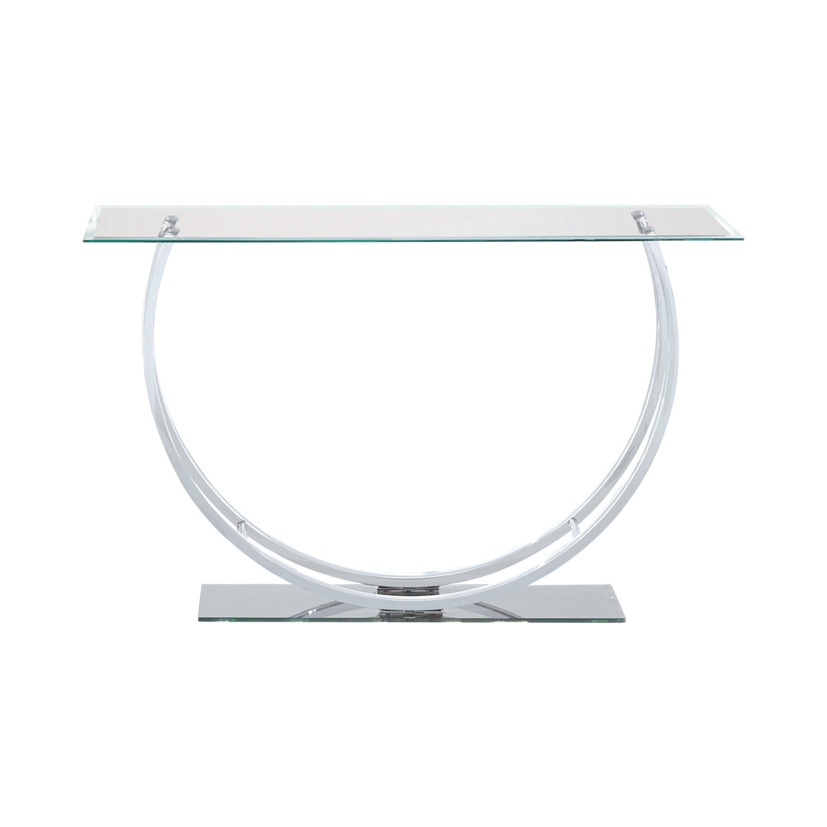Shop Contemporary Chrome Console Table - Galeria Home Store